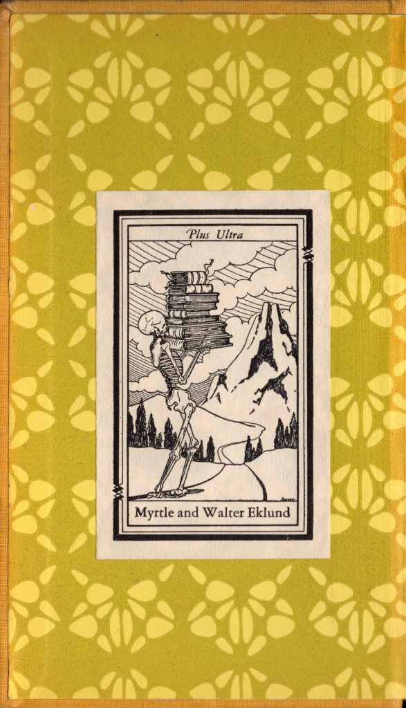 Rediscovered: The Eklund Bookplate | Up and Down These Mean Streets
